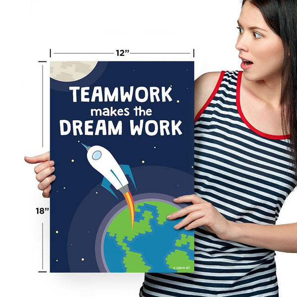 Teamwork - Geeky Rocket - Zendori Art
